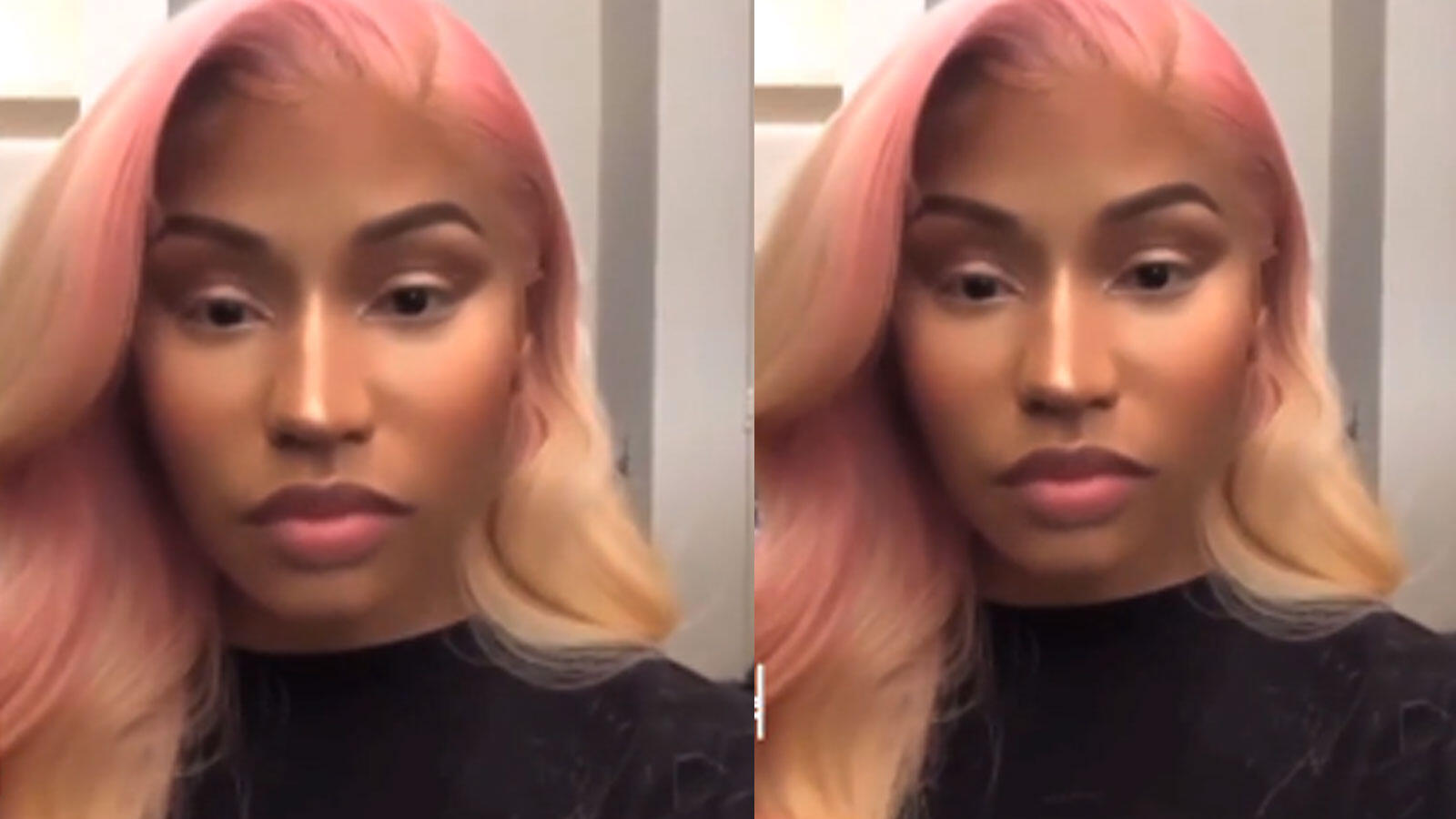 Nicki Minaj shows off her makeup-free look and wavy hair ahead of her ...