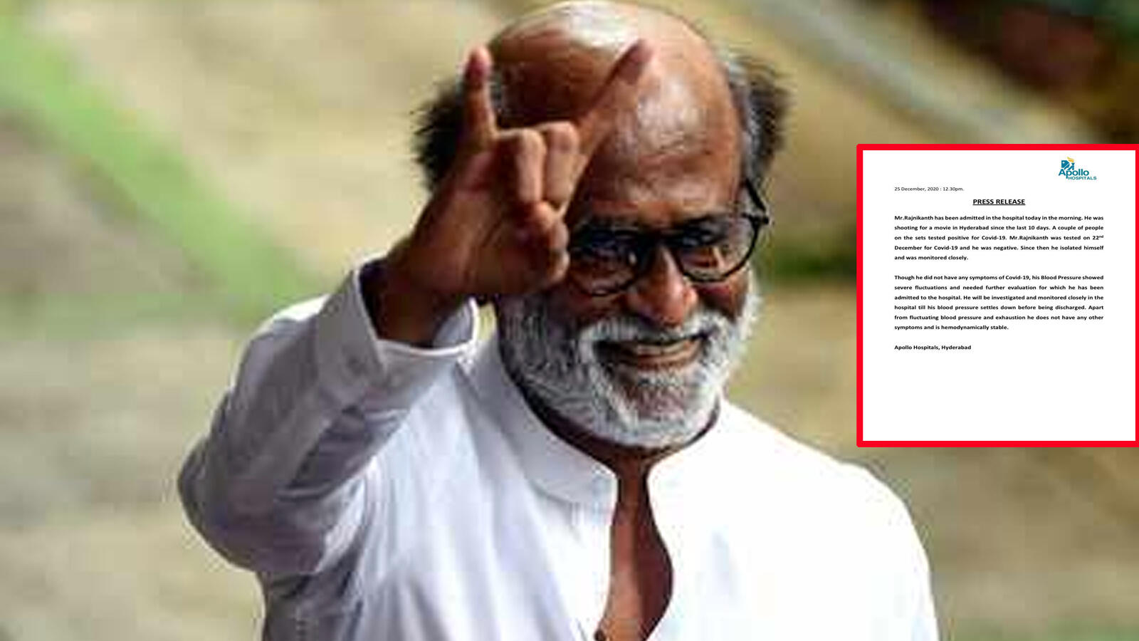 Superstar Rajinikanth's health is ‘progressing well’, doctors advice ...