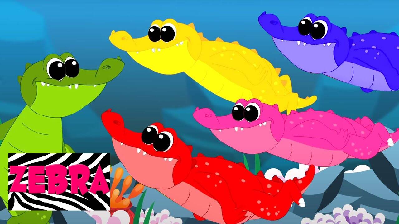 English Nursery Rhymes: Kids Video Song in English 'Five Crocodiles ...