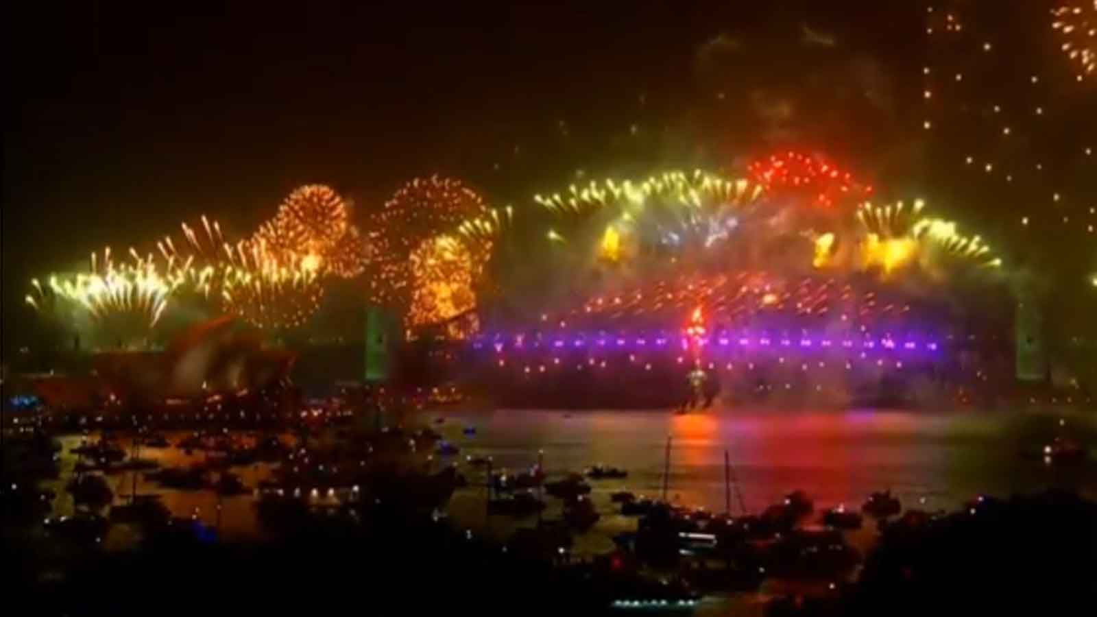 Watch: Spectacular fireworks during New Year celebrations in Sydney