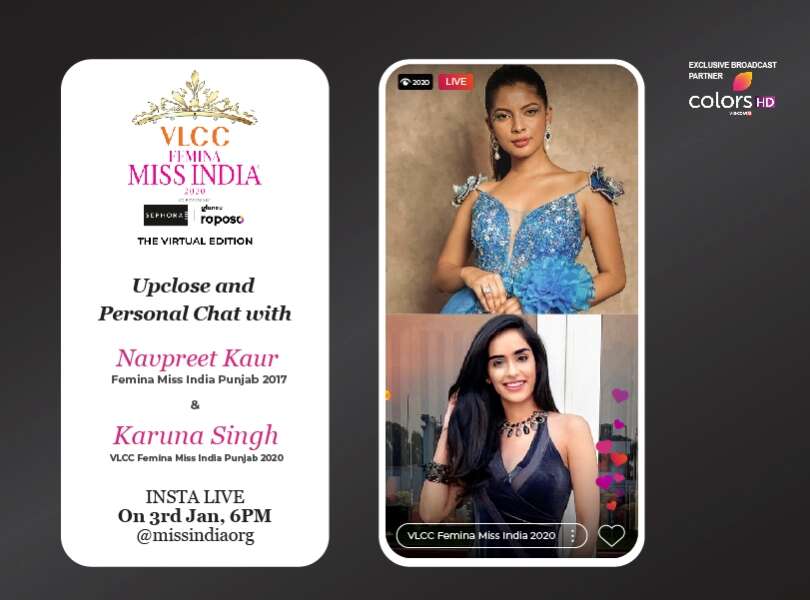 Stay tuned as Navpreet Kaur goes live with VLCC Femina Miss India ...