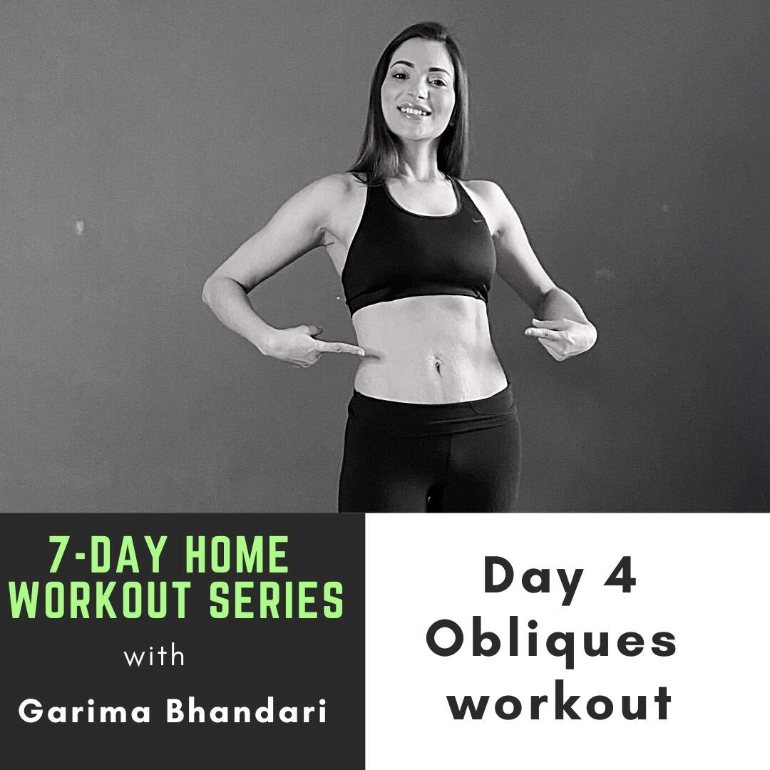 7 day home workout Day 4: Obliques workout