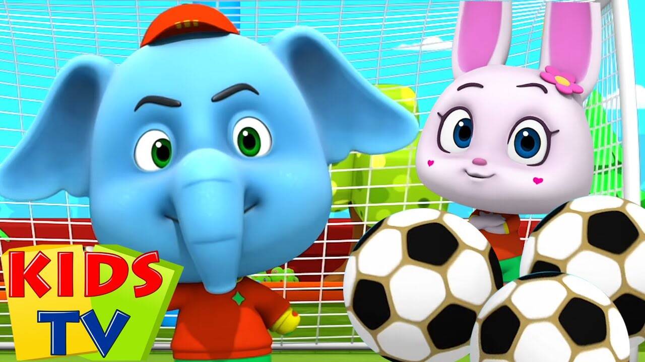 English Nursery Rhymes: Kids Video Song in English 'The Soccer - Football'
