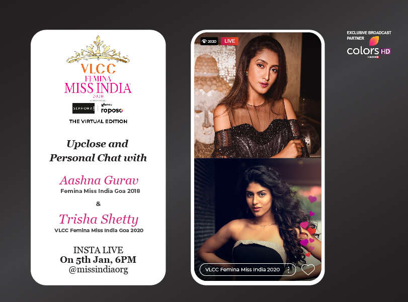 Stay tuned as Aashna Gurav goes live with VLCC Femina Miss India Goa ...