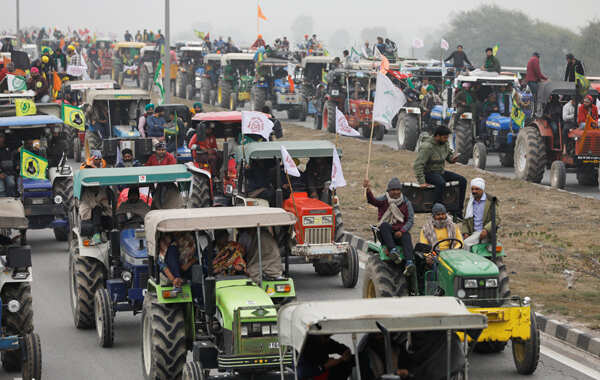 Farmers hold tractor rally at Delhi borders- The Etimes Photogallery Page 8