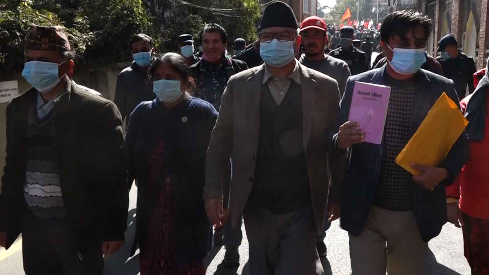 Ruling NCP rival faction delivers Constitution copy to Nepal PM ...