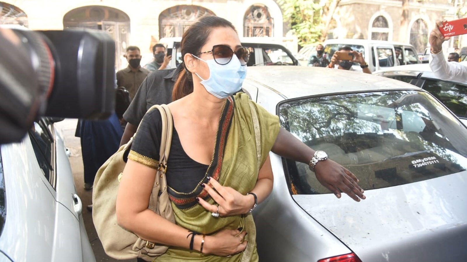 Arjun Rampal’s sister Komal Rampal arrives at the Narcotics Control ...