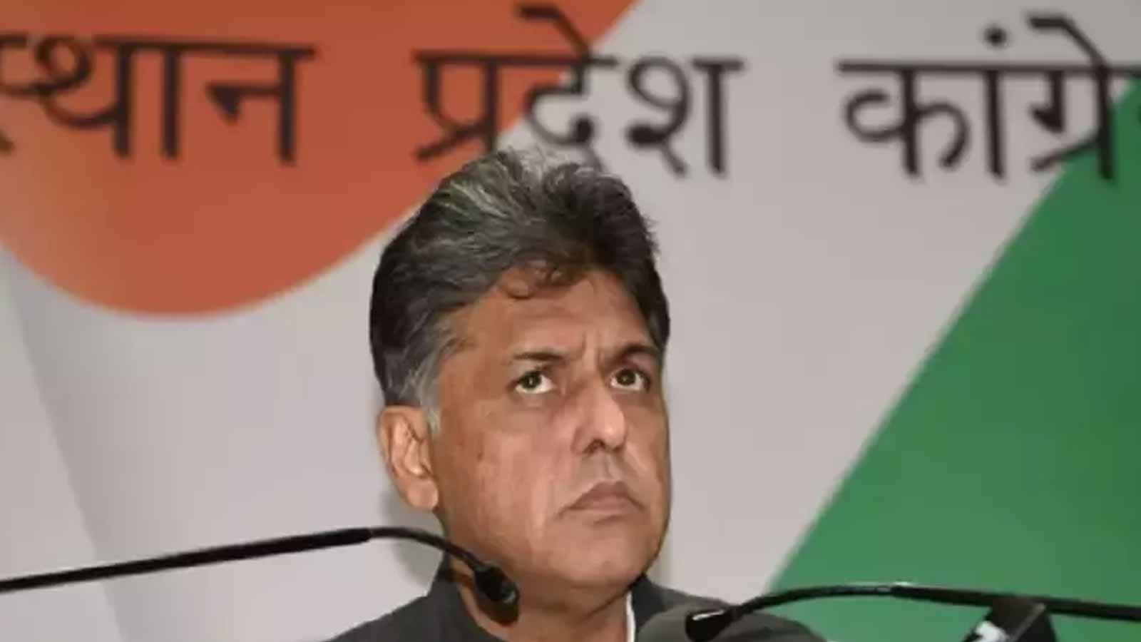 Vaccine choice: Congress leader Manish Tiwari hits out at Govt