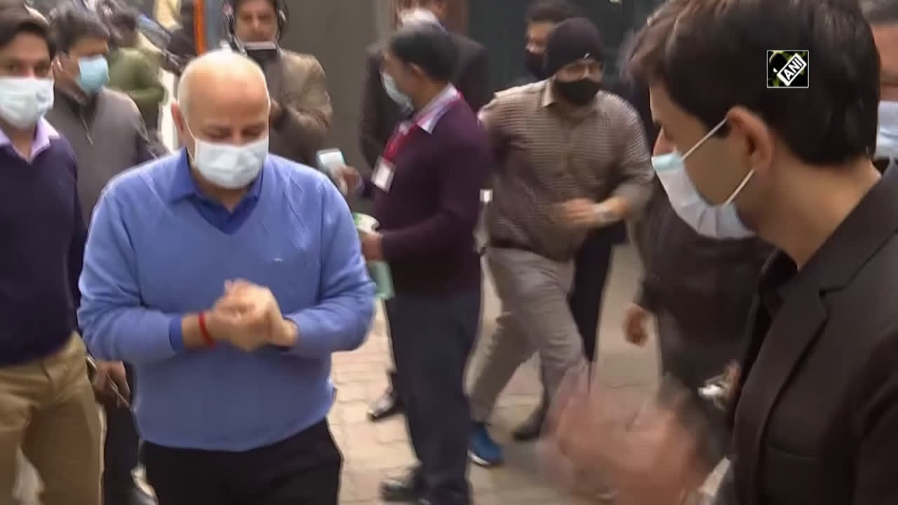 Manish Sisodia visits school in Delhi’s Chirag Enclave
