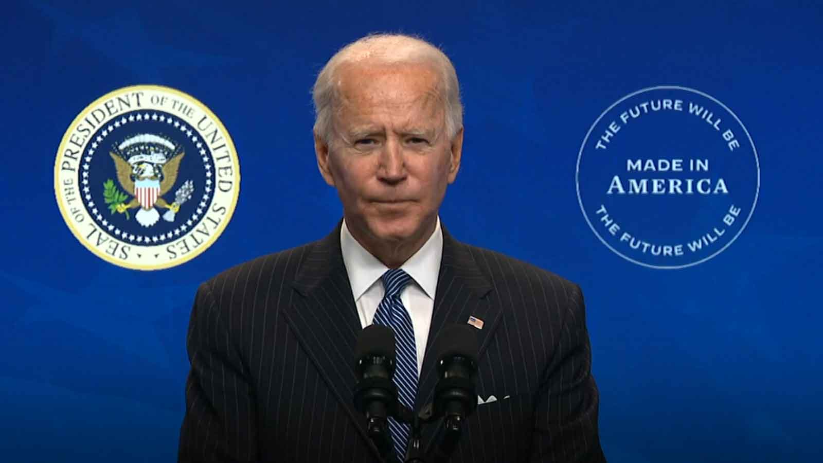 US President Joe Biden signs 'Buy American' executive order