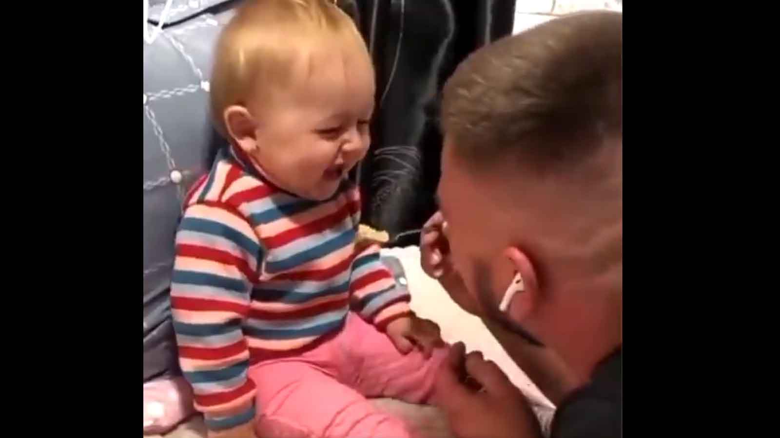 Viral video: This toddler's giggle is infectious