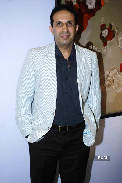 Laila Lamba (R) at BMW art exhibition at Worli, Mumbai on April 21 ...