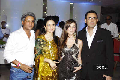 Laila Lamba (R) at BMW art exhibition at Worli, Mumbai on April 21 ...