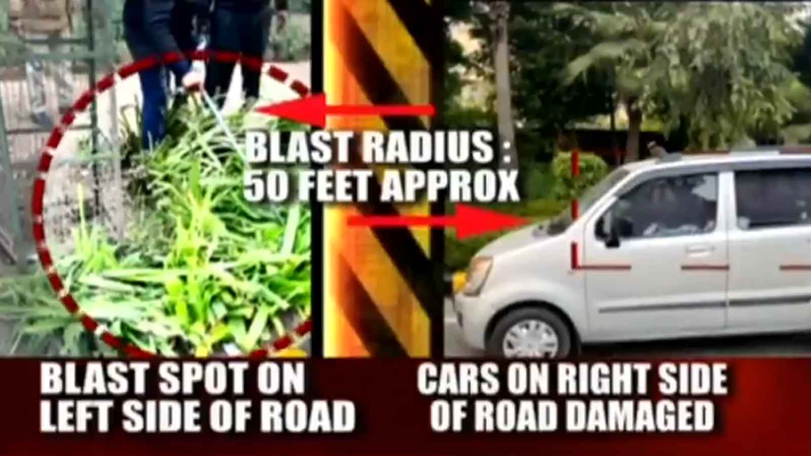Delhi blast: IED damaged cars parked 50-60 feet away from the site
