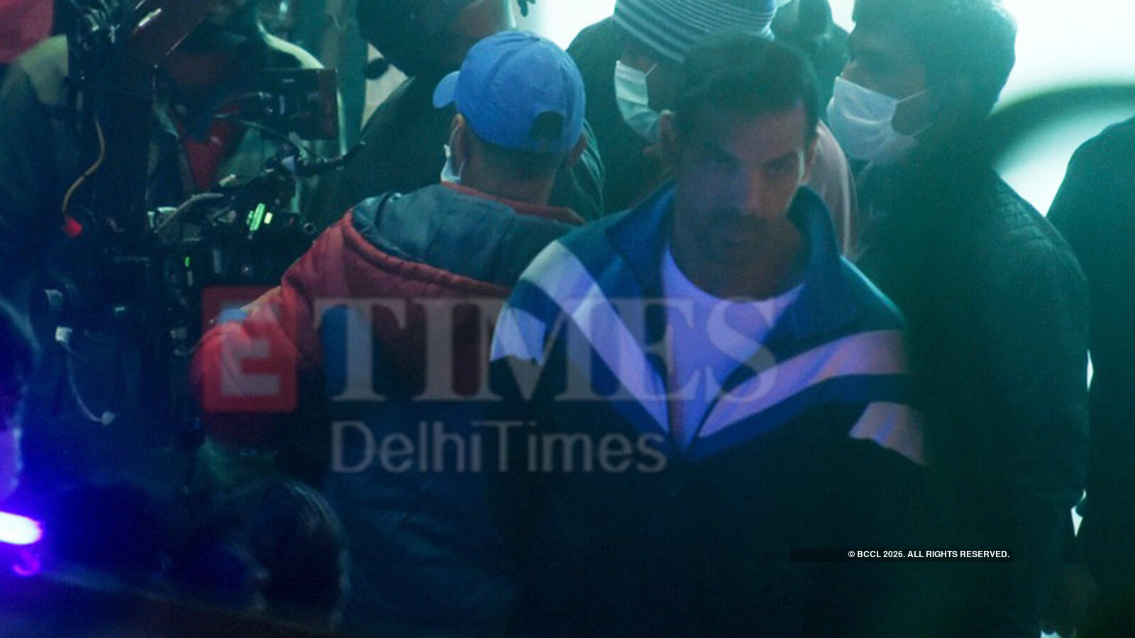 John Abraham shoots for Attack at Delhi market
