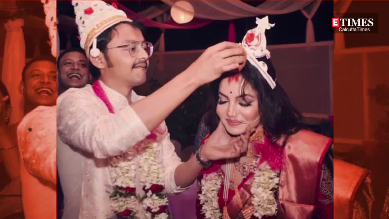 Glimpses from actors Sayantani Sengupta and Indranil Mullick's intimate ...