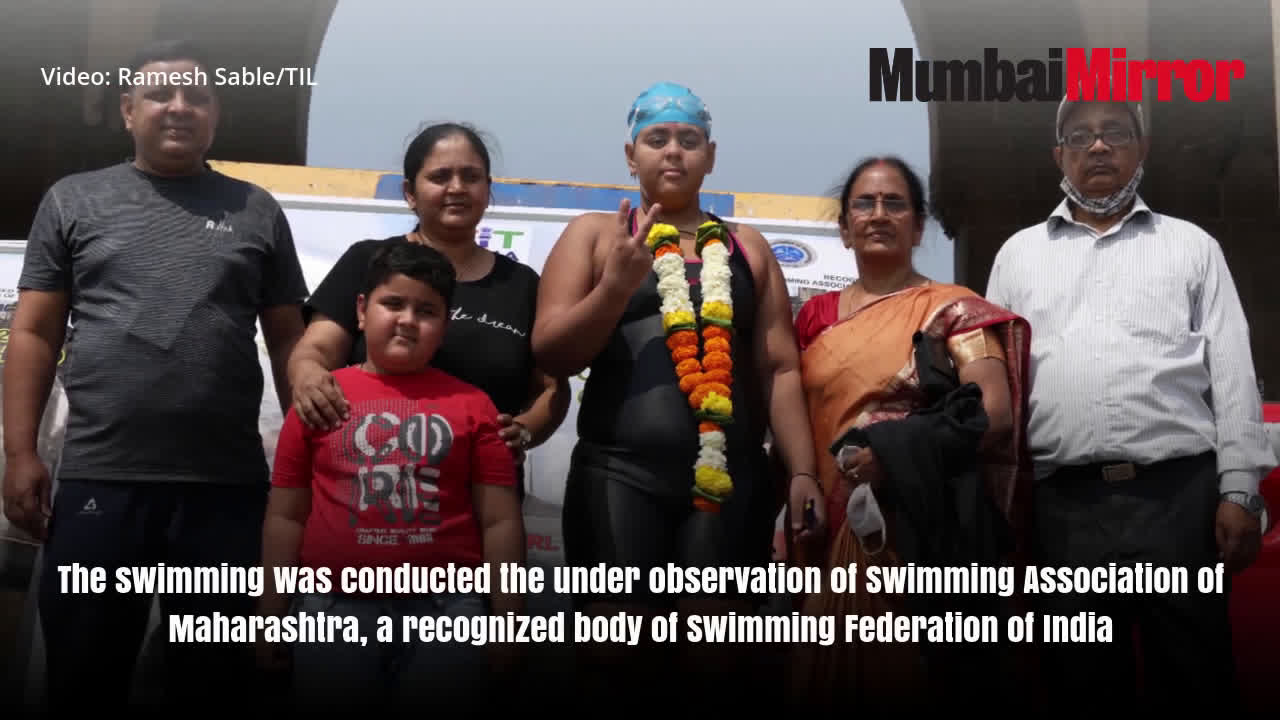 Jiya Rai swims from Bandra–Worli Sea Link to the Gateway of India to ...