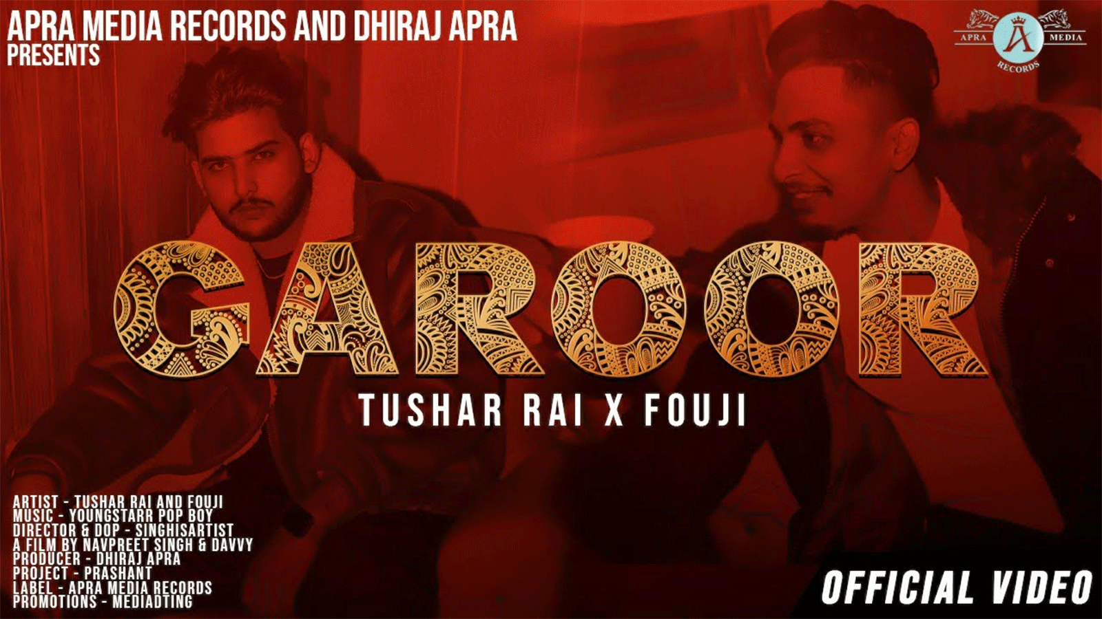 Watch Latest 2021 Punjabi Song 'Garoor' Sung By Tushar Rai And Fouji Saini