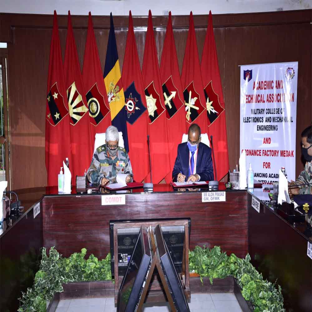 MCEME and Ordnance Factory Medak sign agreement