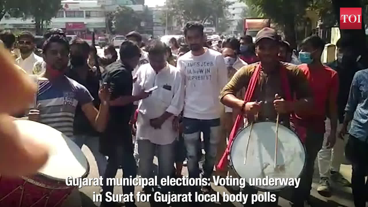 Gujarat Municipal Elections Voting Underway In Surat For Gujarat Local