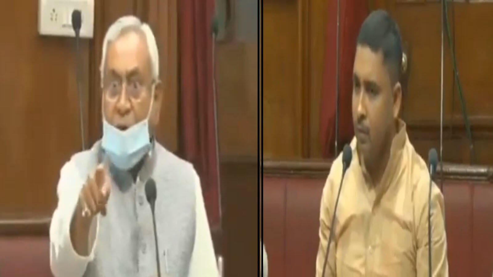 Bihar: CM Nitish Kumar gets angry on RJD MLC Subodh Rai in Vidhan Parishad