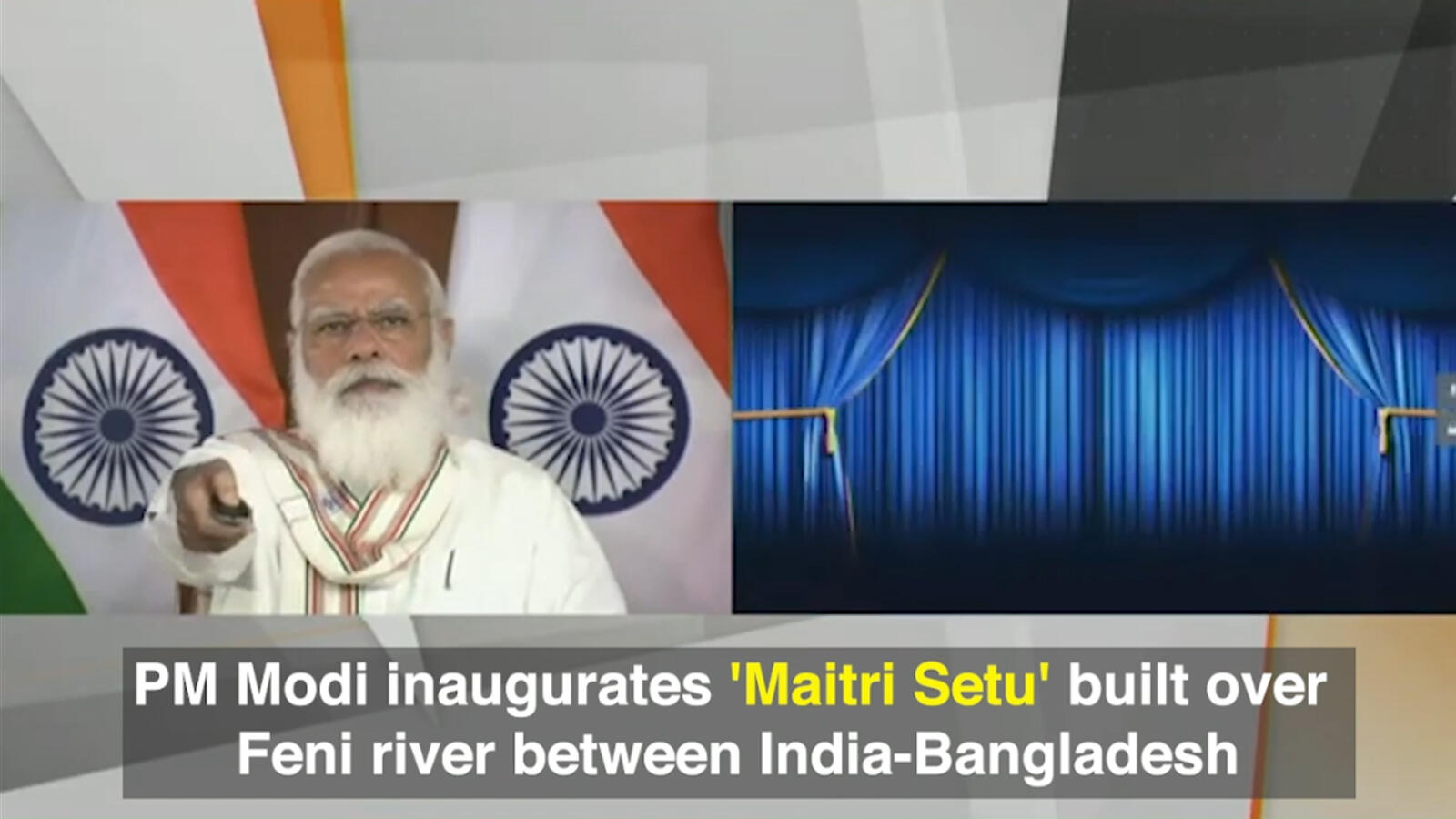 Maitri Setu: PM Modi inaugurates bridge built over Feni river between ...