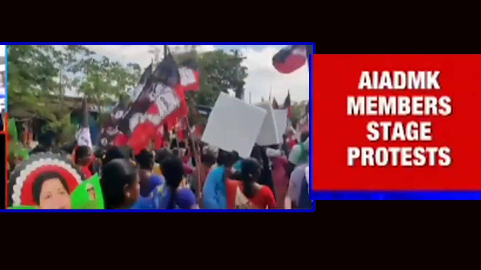 AIADMK cadres stage protests in Tamil Nadu against alliance and ... AIADMK cadres stage protests in Tamil Nadu against alliance and ...