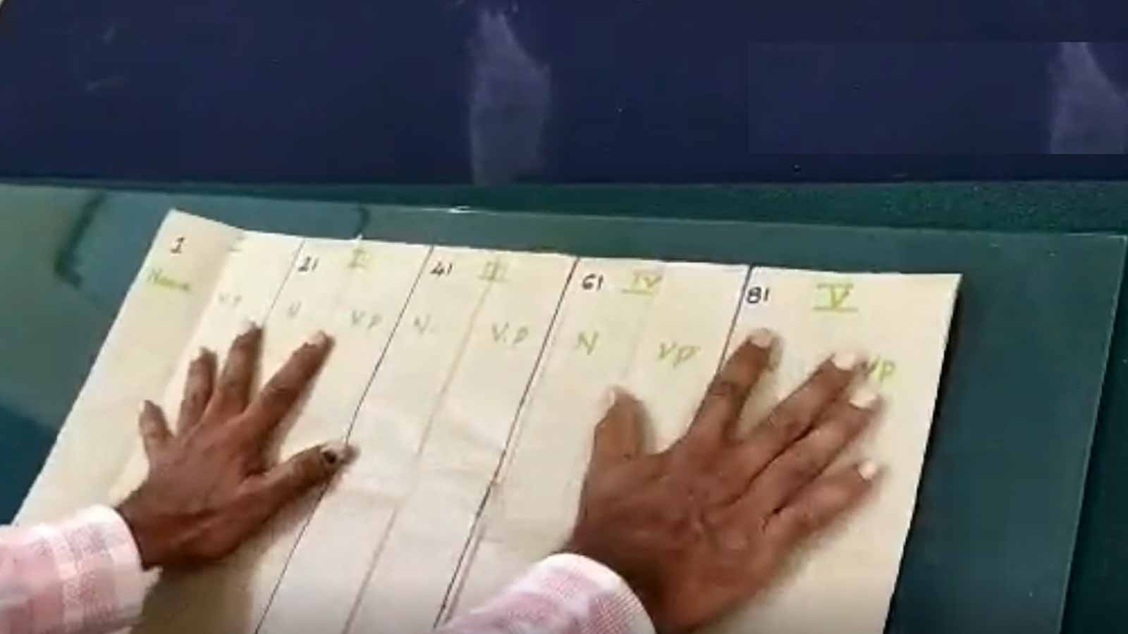 How to fold a jumbo ballot paper
