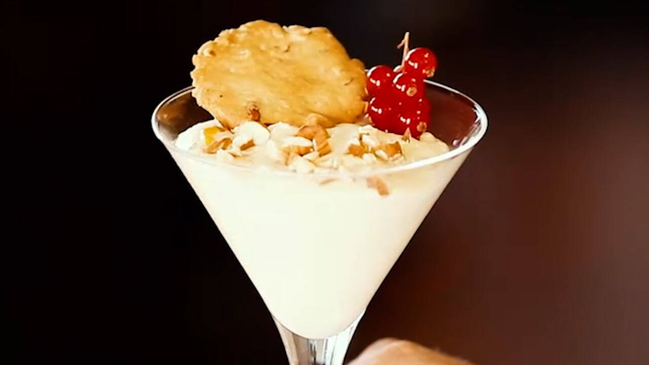 Watch: How to make Almond Mousse & Biscuit - Times Food