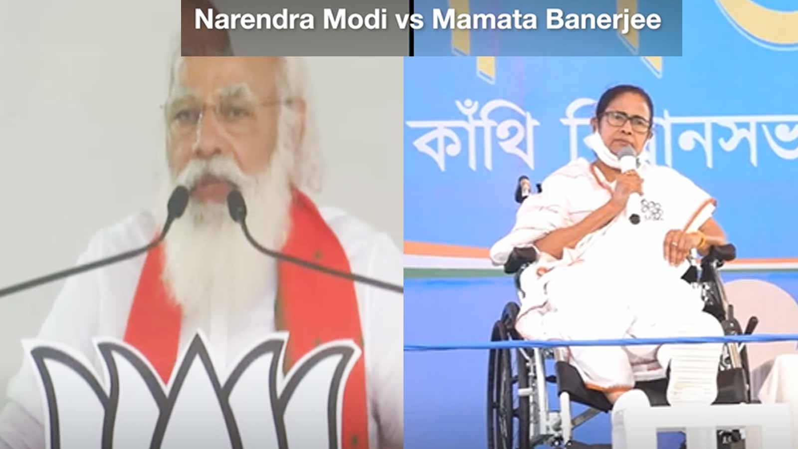 Narendra Modi vs Mamata Banerjee: Big guns face-off in West Bengal