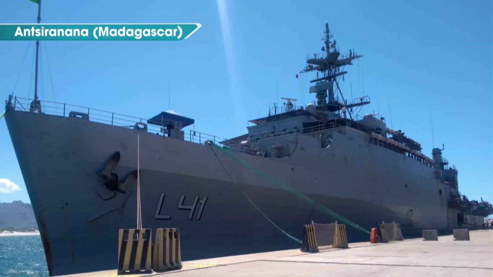 INS Jalashwa reaches Ehoala, Madagascar to deliver humanitarian aid to ...