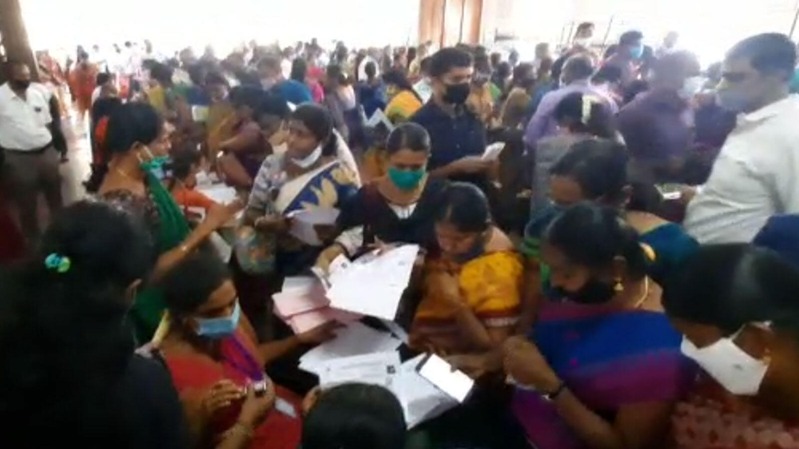 Coimbatore: Poll officials flout Covid-19 pandemic norms