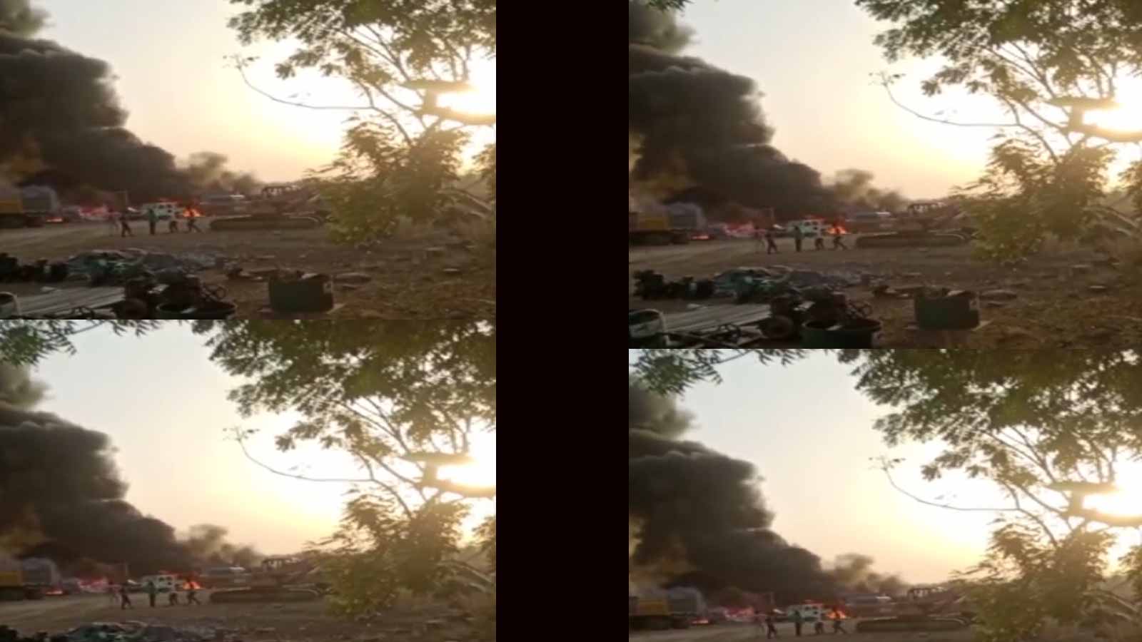 Telangana: One dead after fire breaks out at Penganga lift irrigation ...