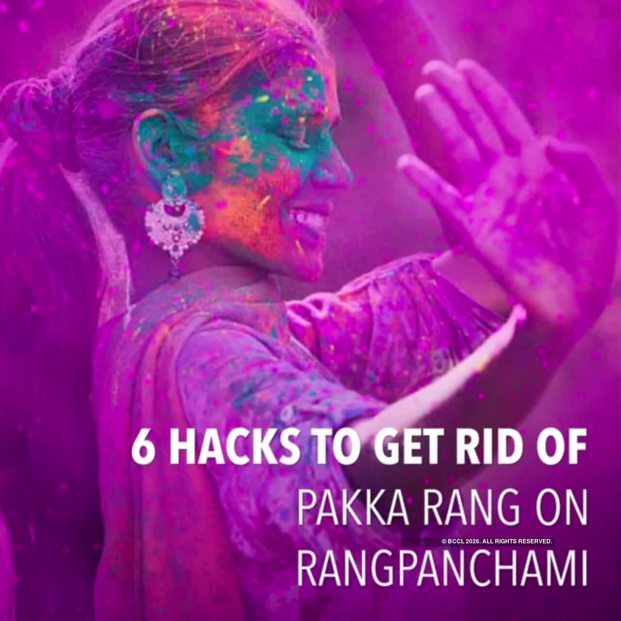 experts: 6 hacks to get rid of pakka rang on Rangpanchami