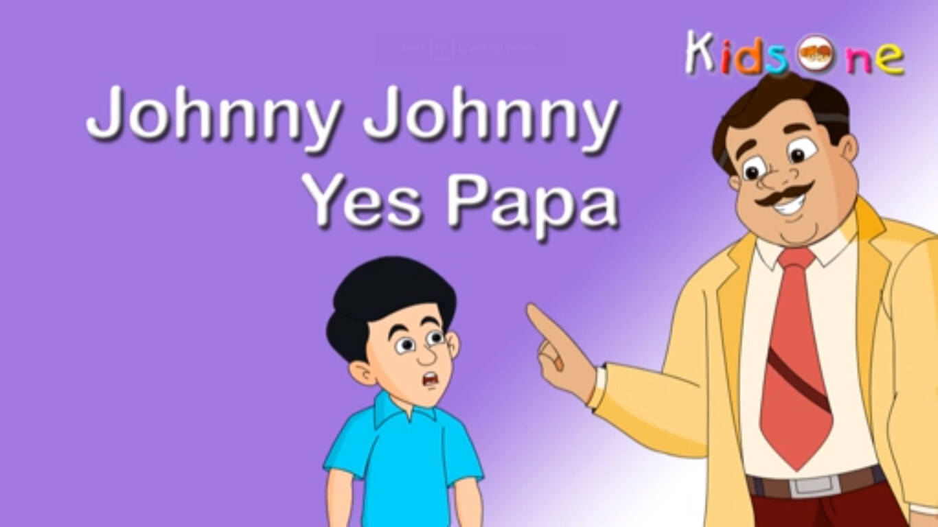 English Nursery Rhymes: Kids Video Song in English 'Johnny Johnny Yes Papa'