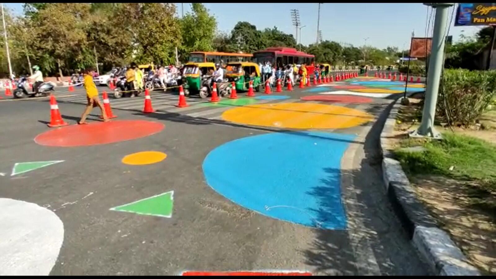 Delhi Gate intersection preps for junction improvement