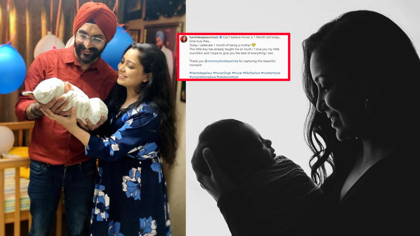 Singer Harshdeep Kaur shares an adorbale picture with her son 'Hunar ...