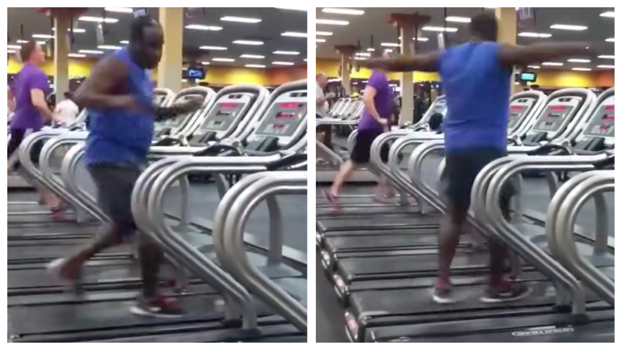 Slick: Man has amazing treadmill skills