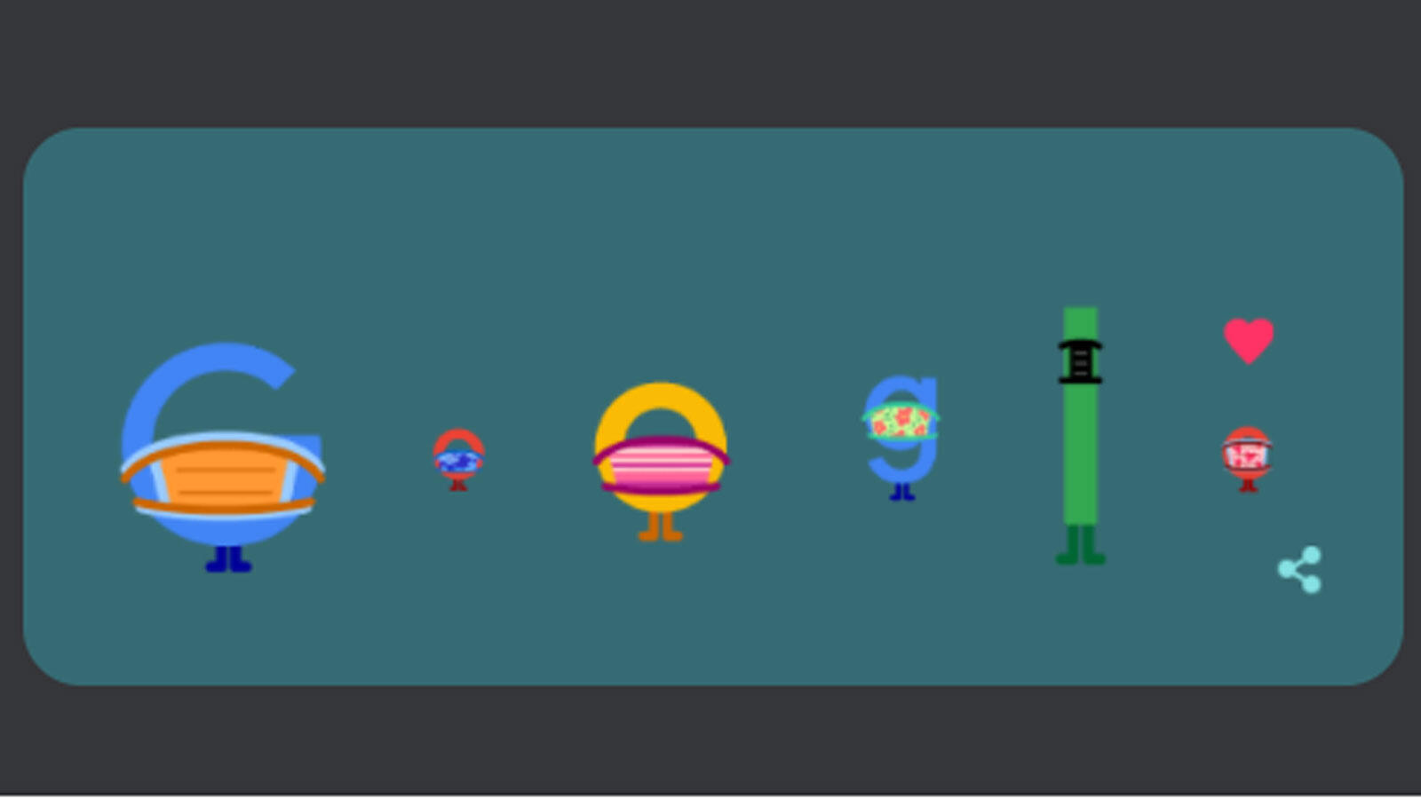 Google's new doodle spread awareness about importance of wearing a face ...