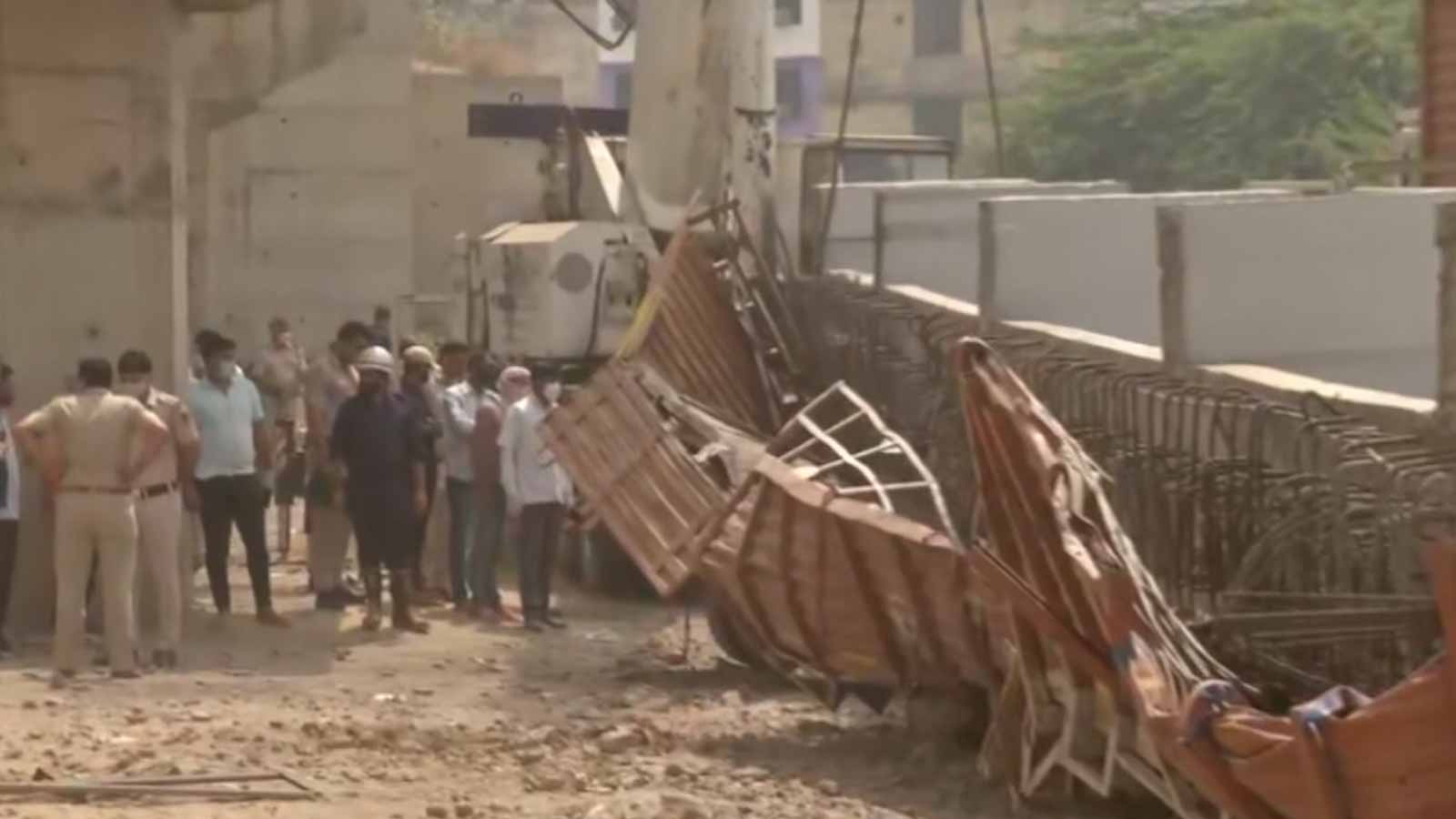 1 dies after under construction bridge collapses in Delhi