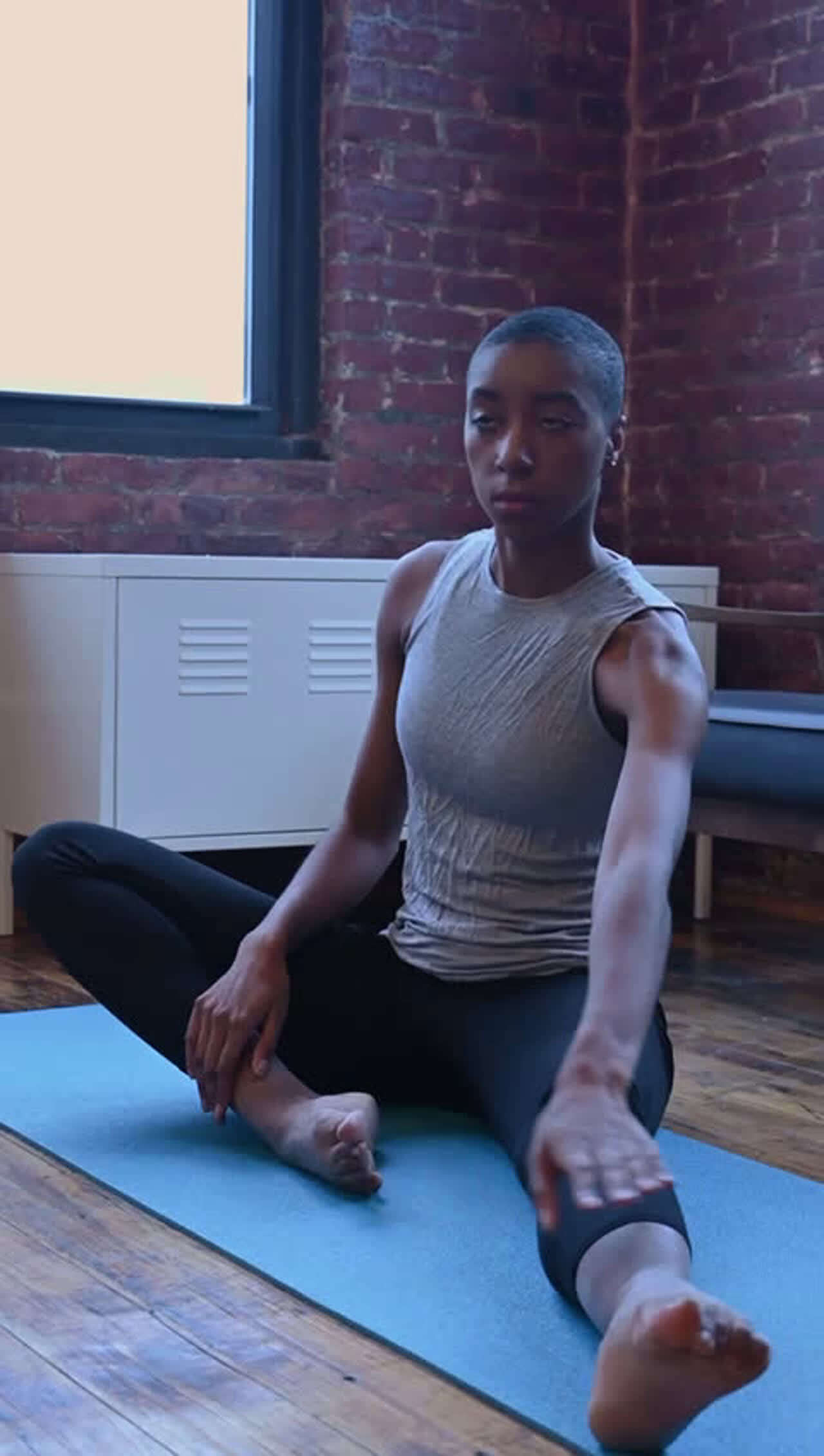 Seated hamstring stretch