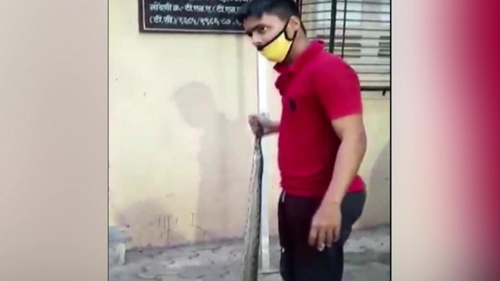 7-foot long python rescued from residential area in Thane