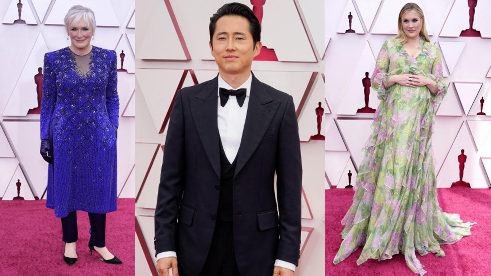 Oscars 2021: Emerald Fennell flaunts her baby bump; Steven Yeun, Glenn ...