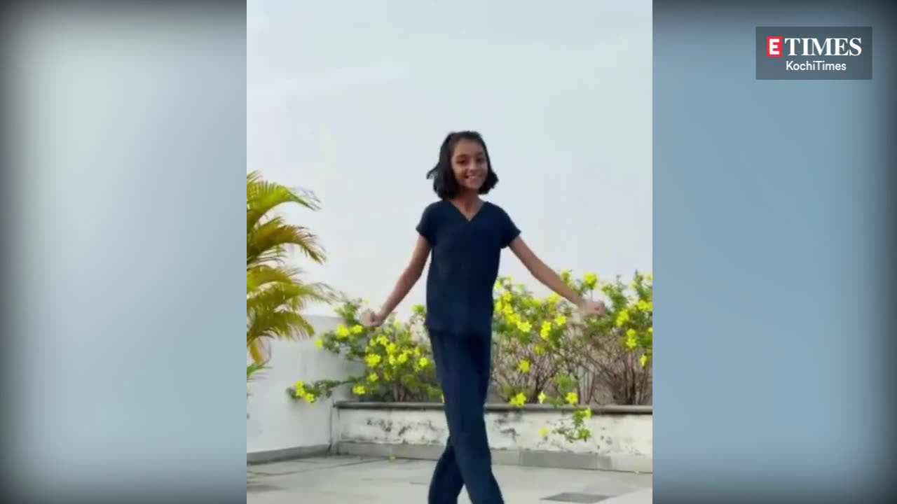 Jayasurya's daughter Veda performs Rasputin dance