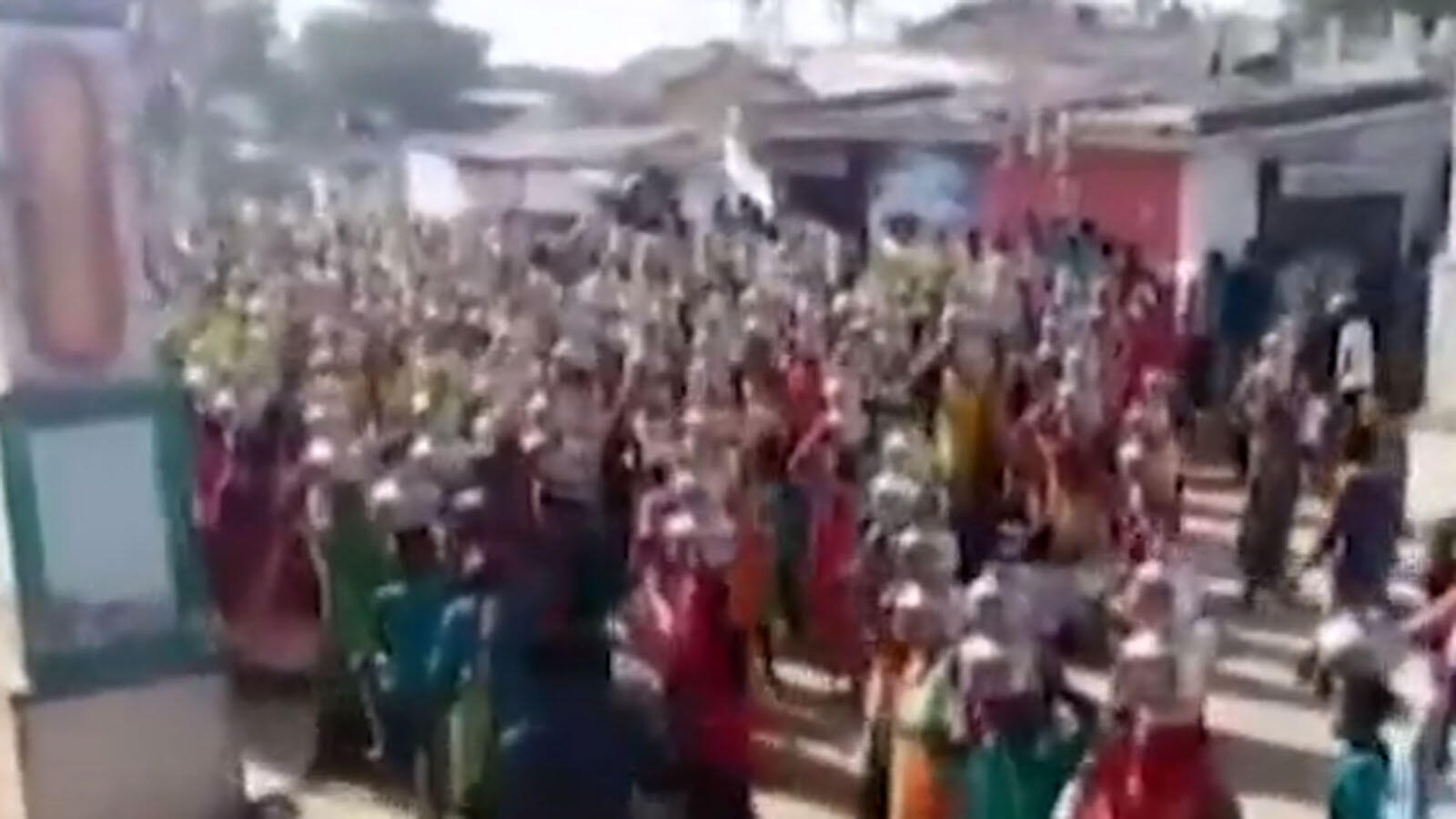 Despite Covid restrictions, huge crowd gathers at temple in Ahmedabad