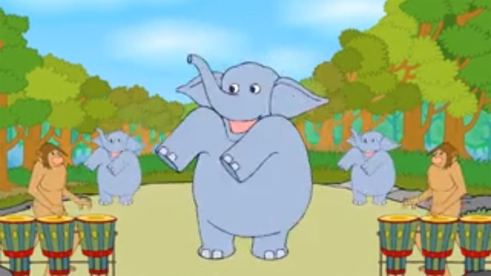 Nursery Rhymes in English: Children Video Song in English 'Baby Elephant'