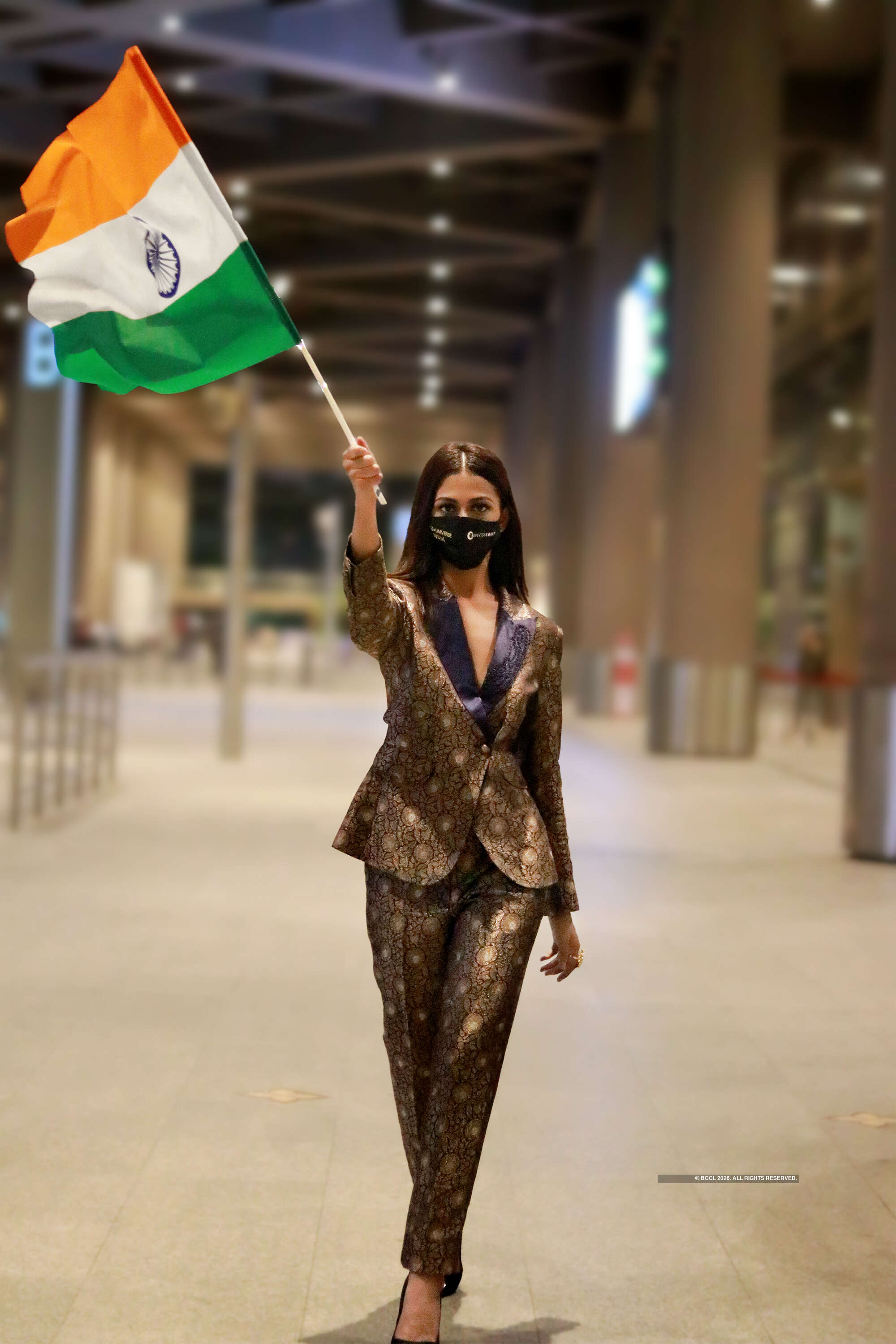 Adline Castelino arrives back home after her glorious win at Miss ...