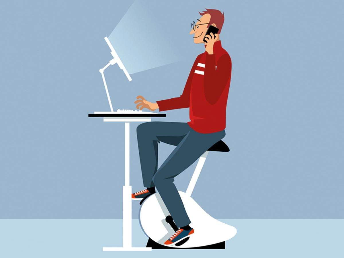 Active desks for WFH: When gym meets office - Times of India
