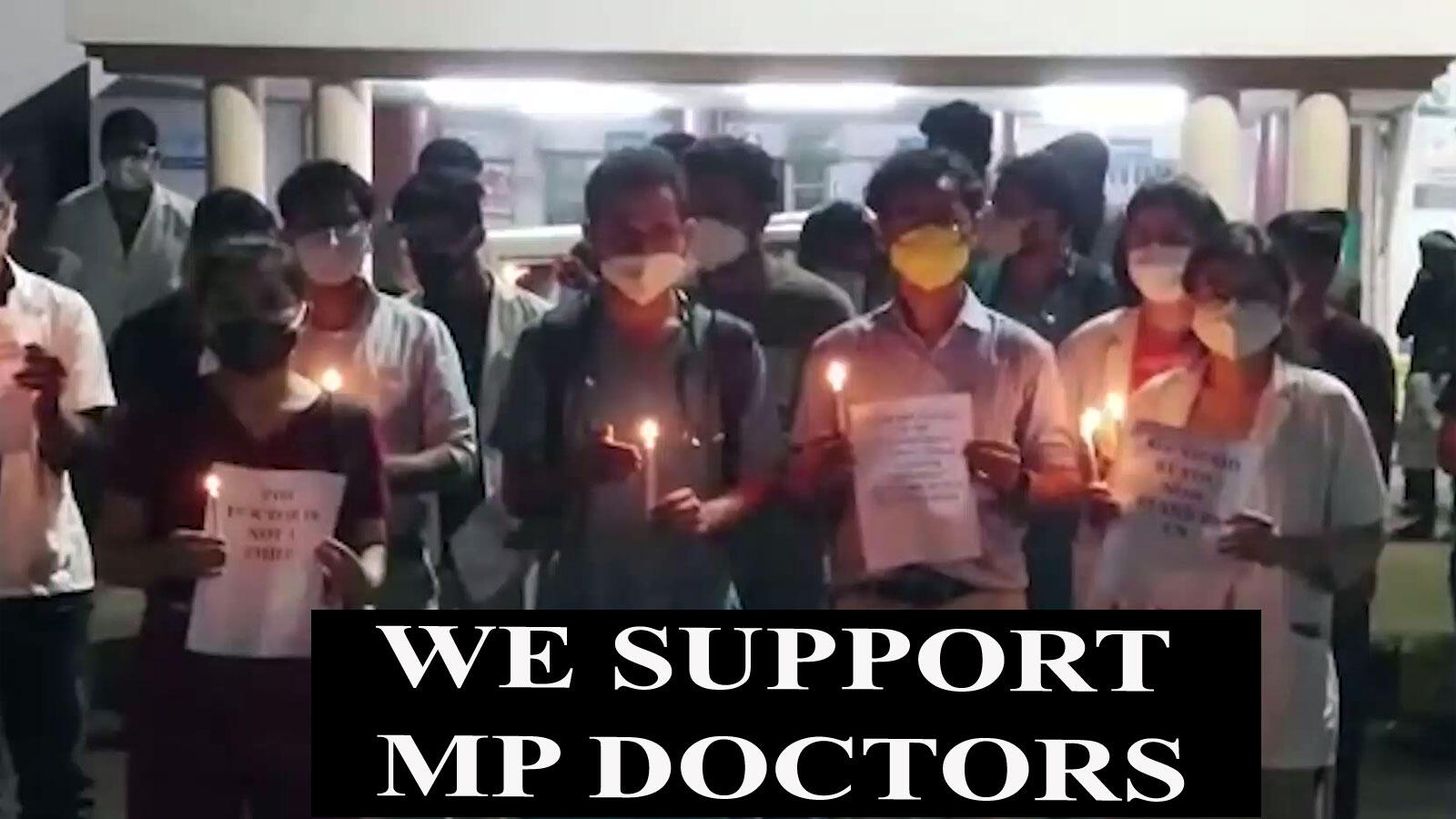 Nagpur: Resident doctors hold candle march in solidarity with MP’s ...