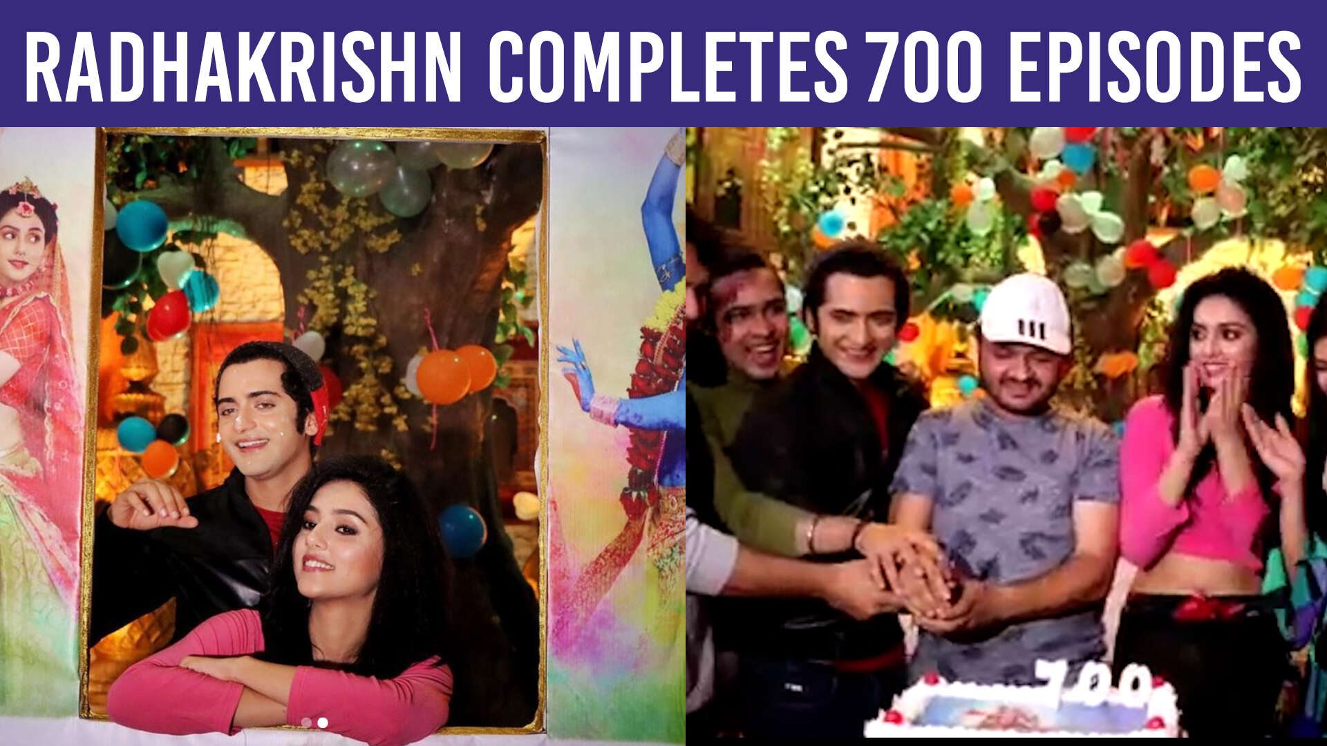 RadhaKrishn cast celebrates completion of 700 episodes; cuts a cake on set